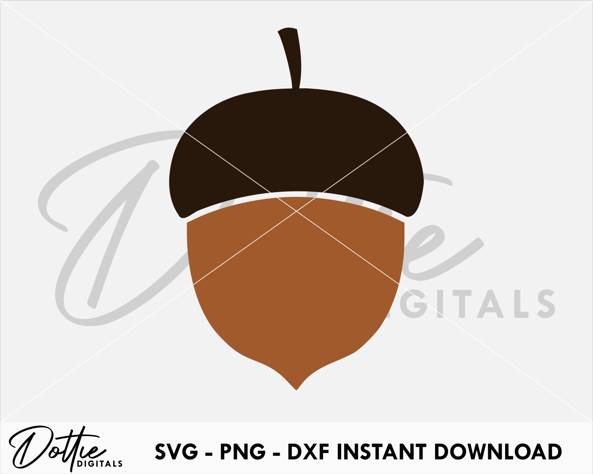 Dottie Digitals - Acorn SVG PNG DXF Nature Outdoors Squirrel Nut Tree ...
