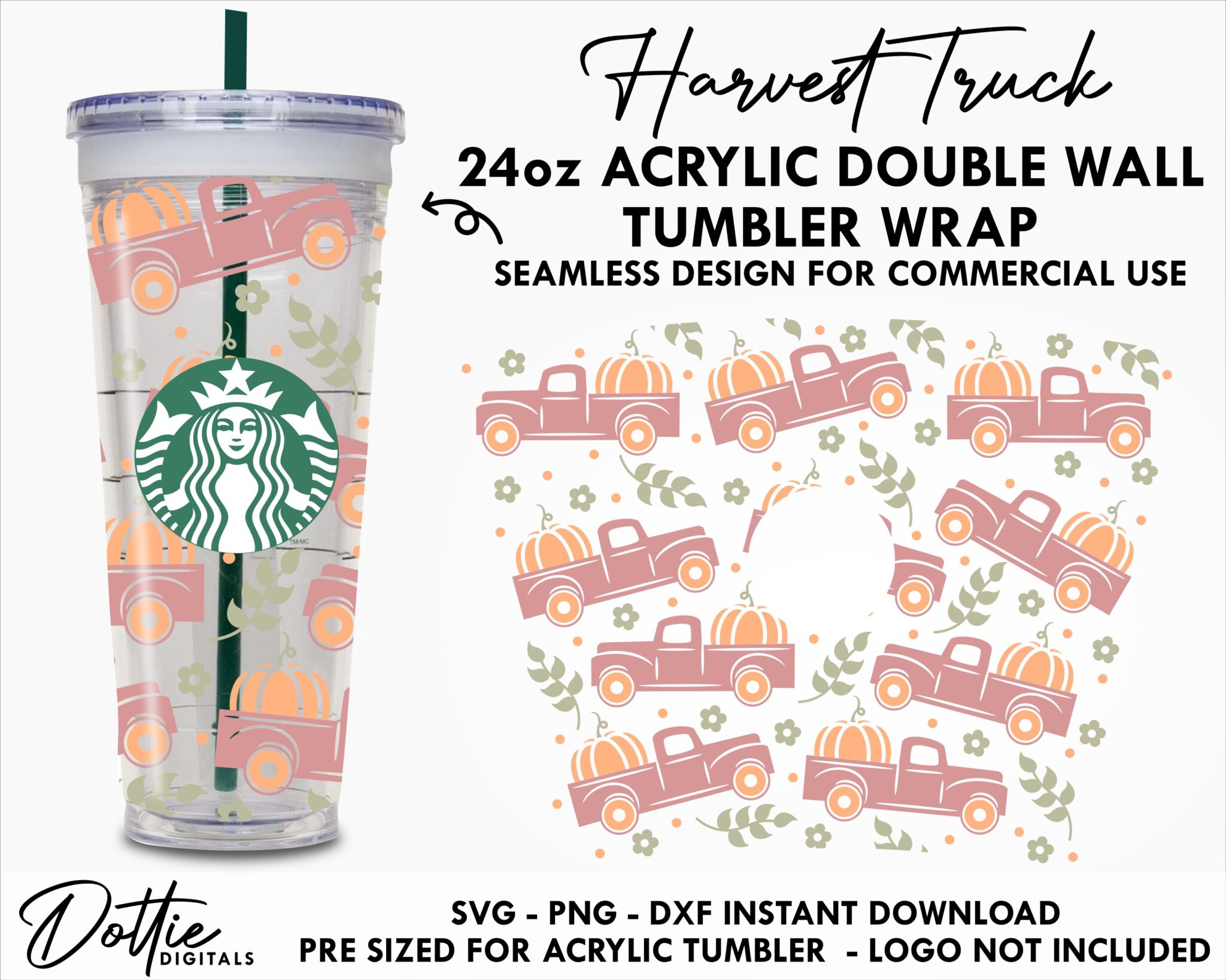 Dottie Digitals - Festive Robins and Holly Leaves Starbucks Cup SVG PNG ...
