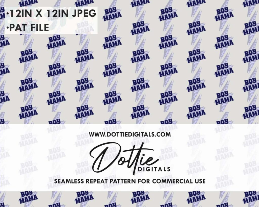 Dottie Digitals - Boy Mama Repeat Pattern Download, Digital Paper ...