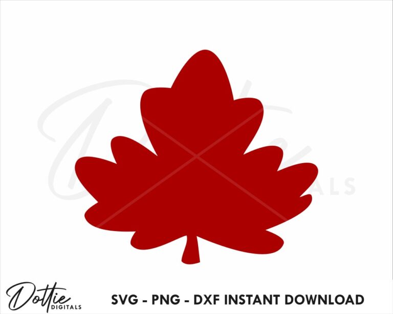 Maple Leaf FREE craft cutting SVG vector file