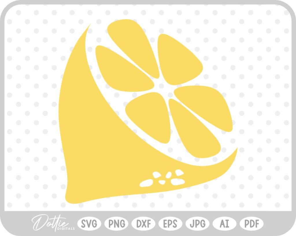 Dottie Digitals - Lemon Half SVG PNG DXF – Cricut Silhouette Cutting File