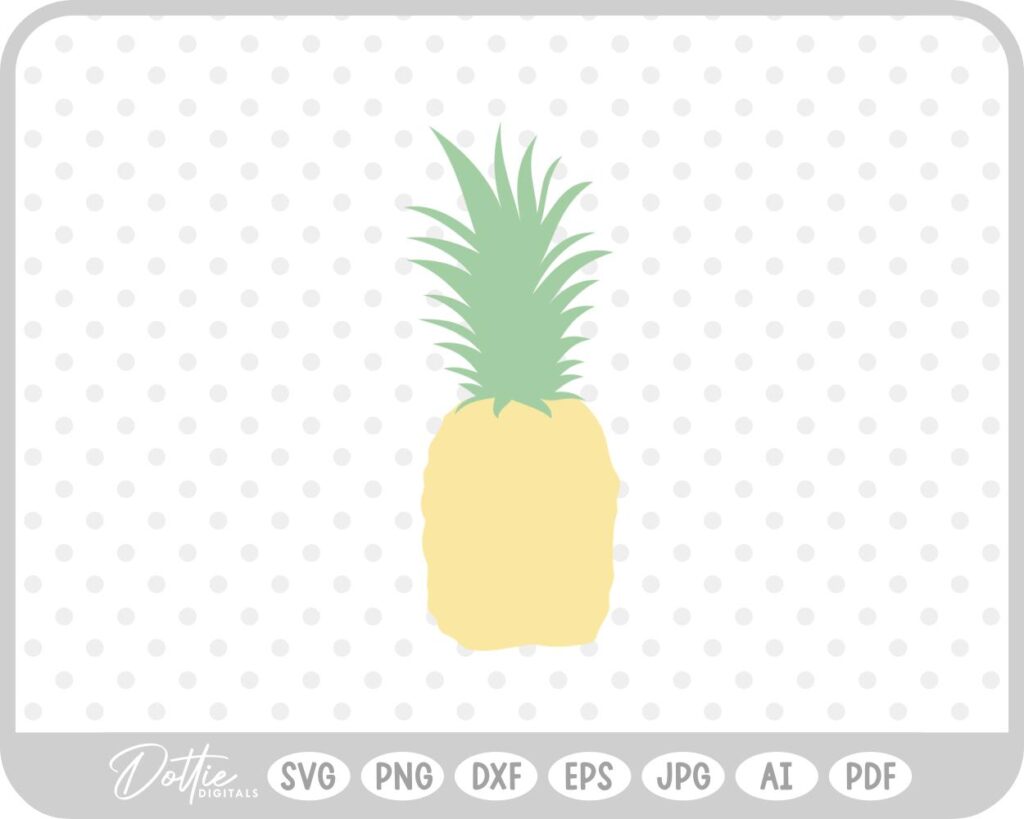 Dottie Digitals - Pineapple SVG PNG DXF – Cricut Silhouette Cutting File
